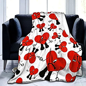 Cute Blanket Ultra Soft Lightweight Flannel Throw Blankets and Throws for Sofa Couch Living Room Kids Adults Gifts 80"x60"