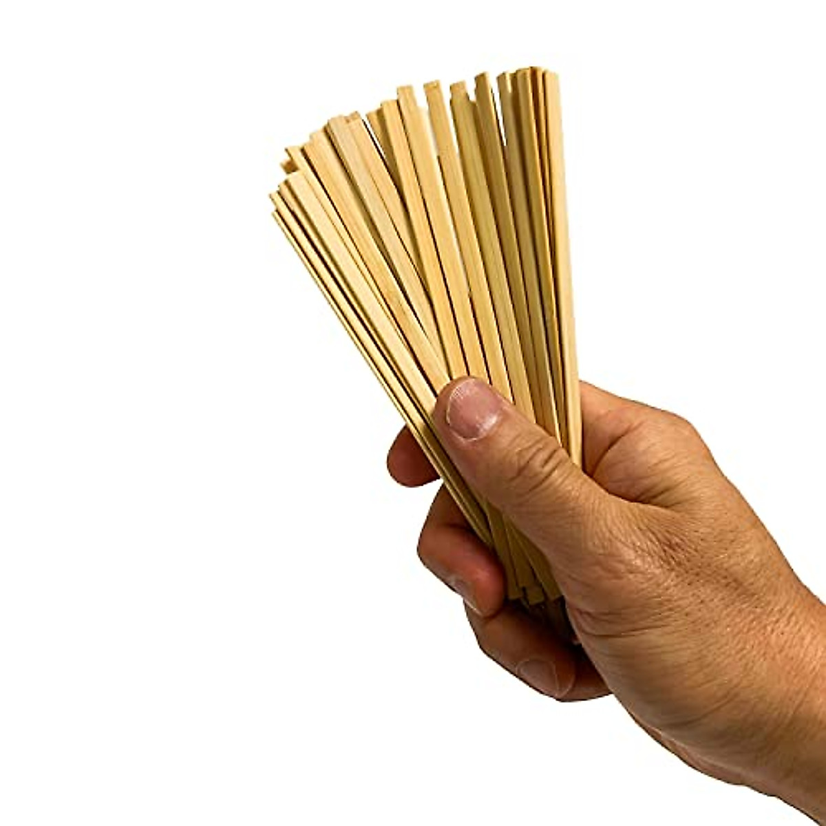KingSeal Bamboo Coffee Stir Sticks, 5.5 inches, Square End, Stronger and Thicker Than Standard Wood, 100% Renewable and Biodegradable - 1 Box of 1000 Stirrers