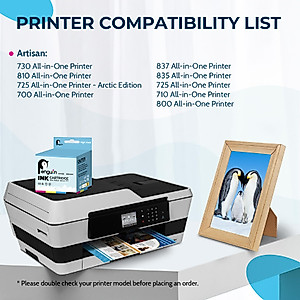 Penguin Remanufactured Ink Cartridge Replacement for Epson 98 T098 Used for Artisan 730 810 725 All-in-One Printer 6 Pack (1 Black 1 Cyan 1 Magenta 1 Yellow 1Light Cyan 1 Light Magenta) Combo Pack