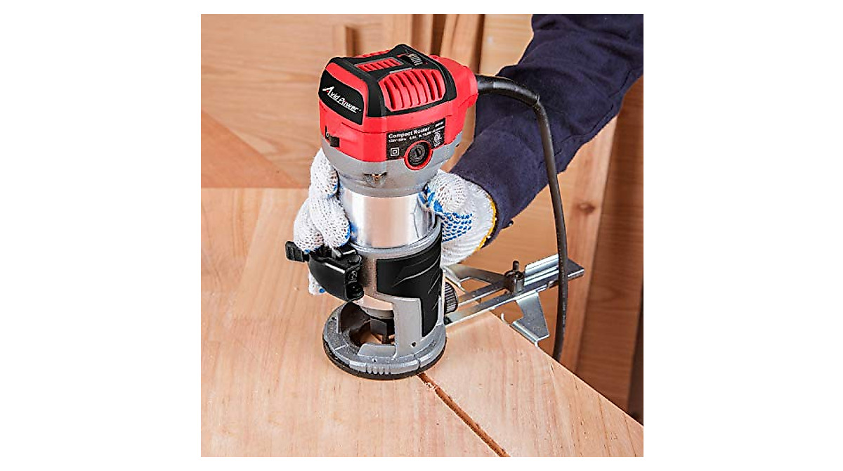 AVID POWER 1.25 HP Compact Router with Variable Speed & Accessories