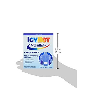 Icy Hot Original Medicated Pain Relief Patch, Large, 5 count