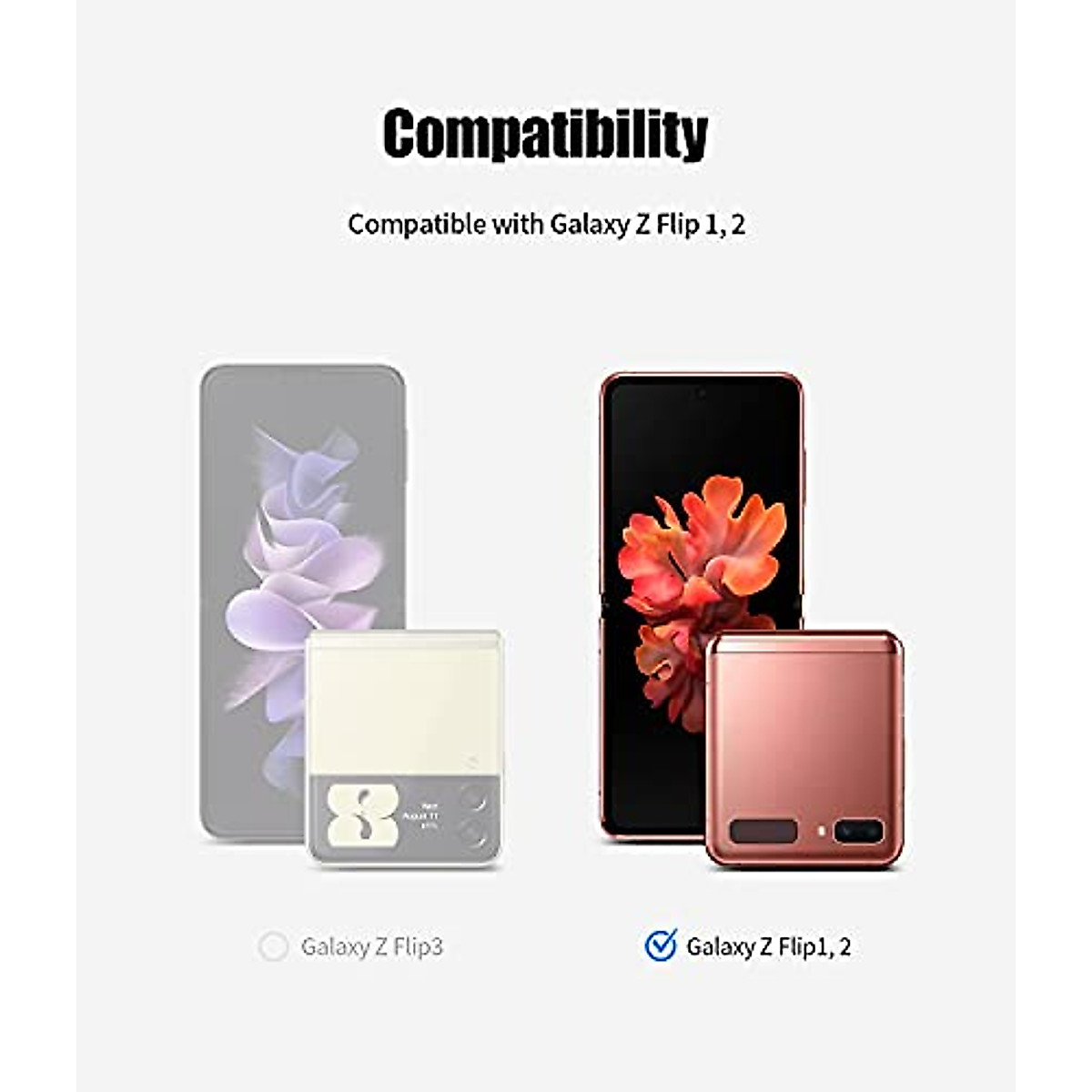 GOOSPERY for Galaxy Z Flip Case (2020) with Hinge Coverage, Luxury 360 Protection TPU Bumper Soft Feeling Hard PC Back Dual Layer Cover - Navy Blue