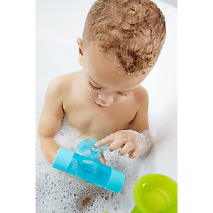 Boon PIPES Interactive Baby and Toddler Bath Tub Toys — Classic Colors — Colorful and Sensory Friendly Learning Baby Bathtub Toys— 12 Months and Up — 5 Count