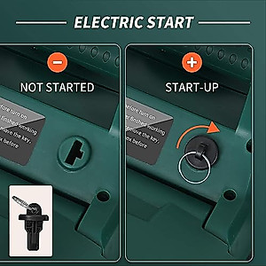40V Lawn Mower Battery Powered, 13-Inch Cordless Rotary Mowers, 25Amp Push Grass Cutter with 7 Gal. Grass Catcher, 4Ah Battery& Charger