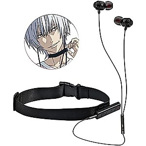Bftelly A Certain Scientific Railgun Bluetooth Earphone Accelerator Cosplay Neck Choker Earbuds Headphones for Sports Running Headphones