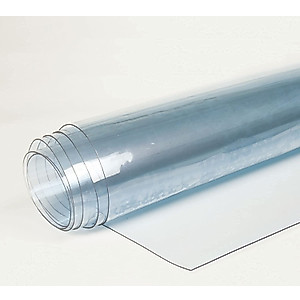 Mybecca Clear Marine Vinyl 54" -10 Gauge 54-Inch Wide- Sold Folded by Separate 1 Yard