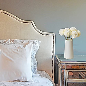 Mandy's 10pcs White Flowers Artificial Chrysanthemum Ball Silk Flowers Silk Flowers 12" for Home Kitchen Wedding Decorations