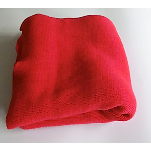 Wander Agio Womens Warm Long Shawl Winter Upset Large Scarf Pure Color Red