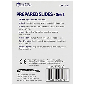 Learning Resources Prepared Slides Combo Set, 48 Specimens