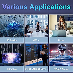 Cat 8 Ethernet Cable 6ft (2 Pack), Outdoor&Indoor, Faster Than Cat6 /Cat7 Cables, High Speed 26AWG Internet Cord 40Gbps 2000Mhz, Shielded Direct Burial RJ45 Network Cable,Weatherproof&UV Resistant