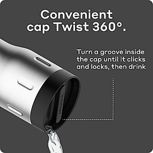 BOBBER - 12 OZ Vacuum Insulated Stainless Steel Portable Travel Coffee Mug With 100% Leakproof Locked Lid (Matte)