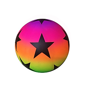 Toyvian Pool Rainbow Ball Rainbow Volleyball Handball Rainbow Dodgeball Novelty Rainbow Ball Kickball Beach Sports Ball Rainbow Kid Ball Rainbow Playground Ball Indoor Child Toy Ball