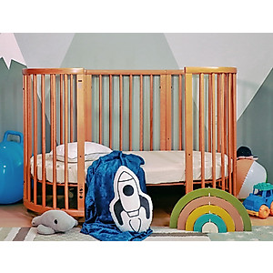 Casa Ollie Velvet Rocket Shaped Pillow - Space Decor for Boys Room - Spaceship - Rocket Ship Nursery Decor - Cute Pillows - Fun Throw Pillows - Fun Pillows - Space Ship - Space Pillow