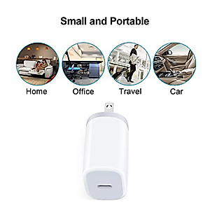 USB C Fast Wall Charger Block for Samsung Galaxy S23, A53 5G, A54, A14, A23, A13, A03s, A32, A42, A52, A51, A71, S22, S22 5G, S22 Ultra, S21 FE, S20, S10, S10e, S9, S8, Charging Adapter Plug