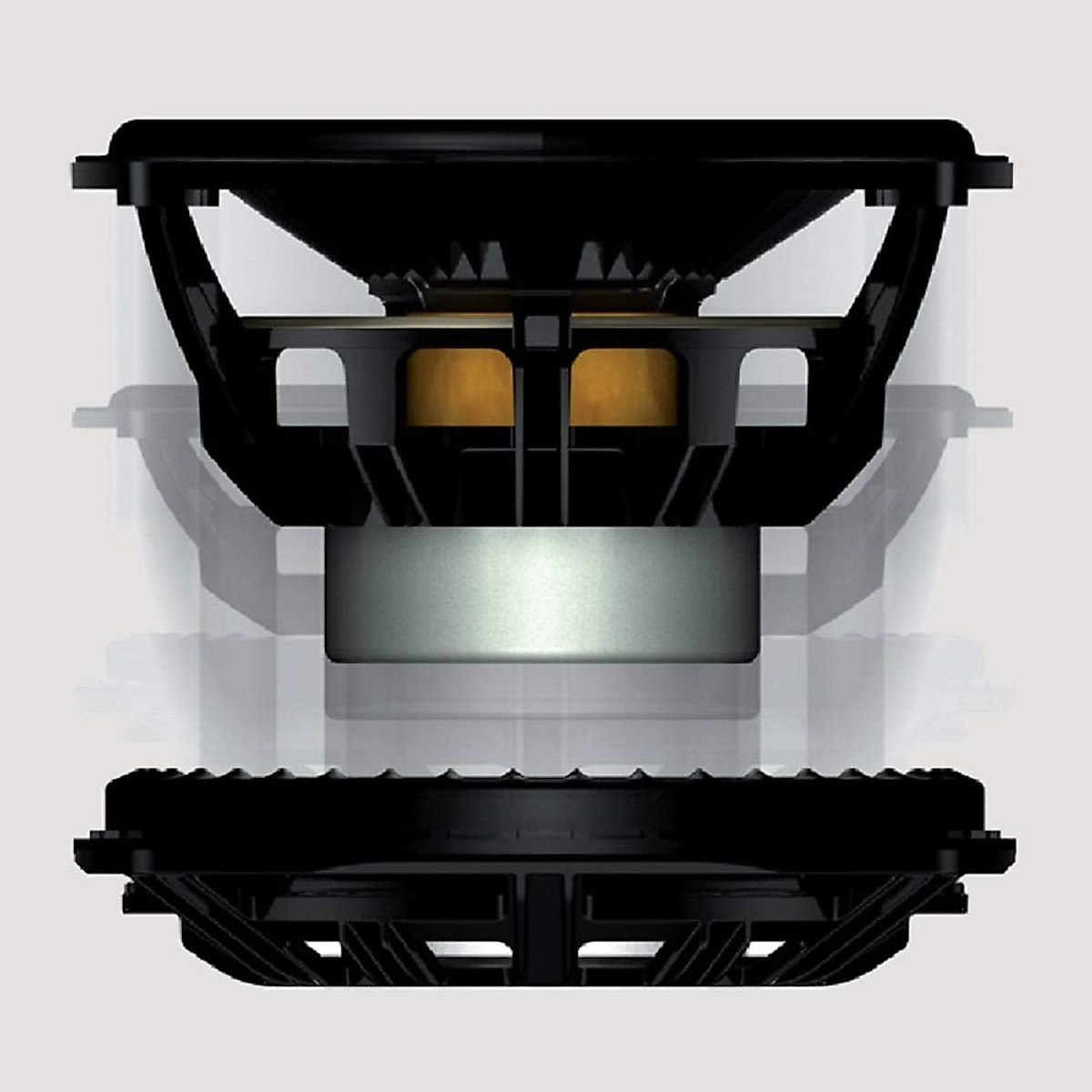 KEF T101CWH Center Channel Speaker - White (Single)