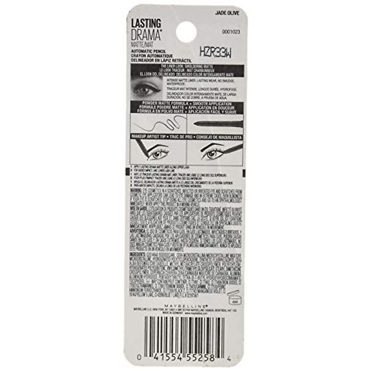 Maybelline Lasting Drama Matte Automatic Pencil, 910 Jade Olive