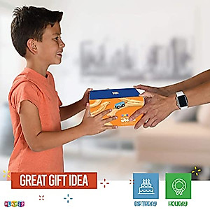 Play22 Wooden Train Tracks - 52 PCS Wooden Train Set + 2 Bonus Toy Trains - Train Sets for Kids - Car Train Toys is Compatible with Thomas Wooden Railway Systems and All Major Brands - Original