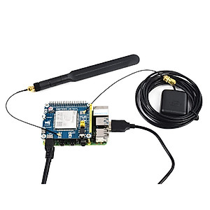 NGW-1Set 2G/3G/4G/GSM/GPRS/GNSS HAT for Raspberry Pi Based on SIM7600G-H Supports LTE CAT4 up to 150Mbps for Downlink Data Transfer