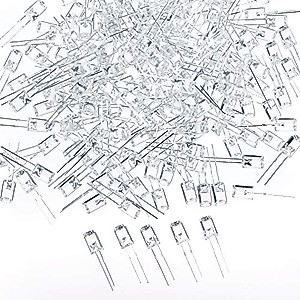 Mudder 180 Pcs LED 5mm Christmas String Lights Replacement Bulbs Energy Efficient LED Halloween Wire Light Set Connectable Home Decor Light Bulb for Festival Patio Garden Wedding Holiday (Warm White)