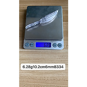 10PCS Unpainted Lure Blanks 6.28g 10.2cm with 6mm Free Fishing Eye Crankbait Baits Simulation Blank Body Clear Hard Baits Trout Salmon Minnow Lure Popper Lures Topwater Freshwater 6mm 8334