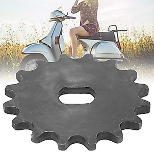 Alomejor Chain Sprocket Gear Electric Scooter Motor Engine 16 Tooth Sprocket Metal Chain Wheel for 12X17mm