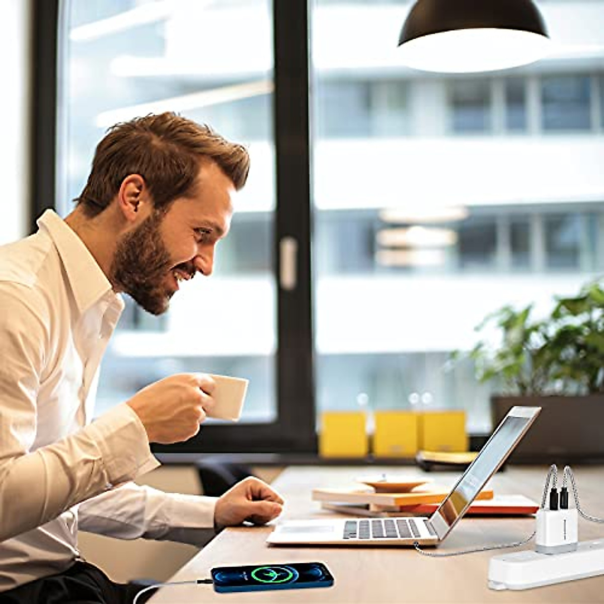 PowerLot USB C Wall Charge PD3.0 2-Port 40W Power Brick GaN Charger, 20W USB C Block for iPhone 14/14 Pro/14 Pro Max/14 Plus, iPhone 13/13 Pro, iPhone 12/12 Pro, MacBook Air, iPad Pro, iPad Air