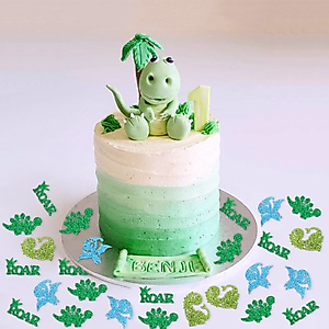 Keaziu 200PCS Dinosaur Confetti Cute Dino Theme Roar Birthday Party Baby Shower Table Confetti Kids Boys Girls Table Confetti Party Decoration for Baby Shower Children Birthday Party Decor