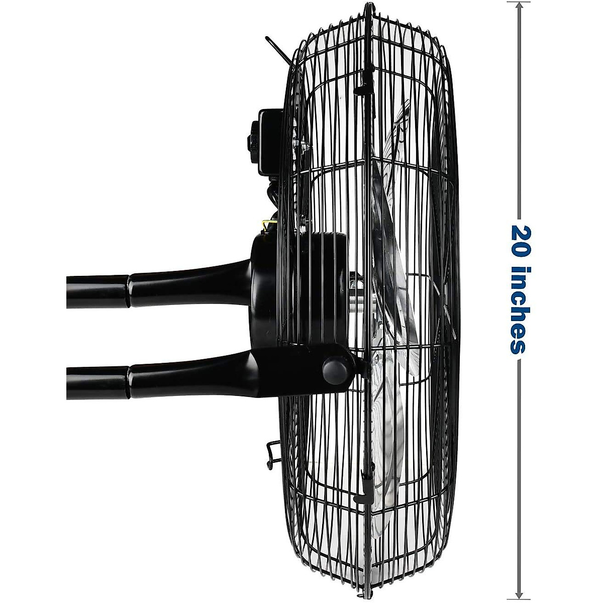 Simple Deluxe 20 Inch 3-Speed High Velocity Heavy Duty Metal Industrial Floor Fans Quiet for Home, Commercial, Residential, and Greenhouse Use