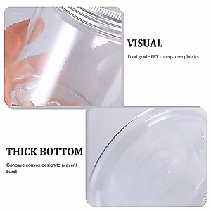 6Pcs Jars with Lids Portable Travel Size Containers for Household Storage Crafts and Cosmetics