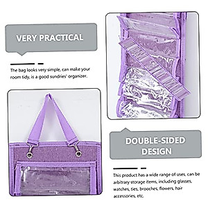 JEWEDECO Roll Vinyl Roll Storage Bag Organizer Wall Mount Holder Wall Mounted Holder Organizer Bag Vinyl Storage Organizer Wall Mount Vinyl Roll Hangers for Wall Hanging Pouch for Vinyl Dog