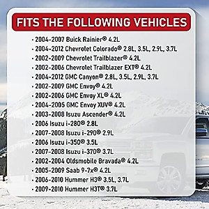 Exhaust Camshaft Position Actuator Solenoid - Variable Valve VVT - Replaces 12615873, 12602516, 917010 - Compatible with Chevy, Buick, GMC Vehicles & More Trailblazer, Envoy, Colorado, Canyon, Rainier