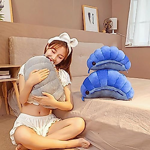 AHXHWKA Insect Plush Toys 12-Inch Pill Bug Stuffed Soft Animals Pillow Plushie Cushion Insect Isopod Doll Kids Toys Girls Boys Gifts