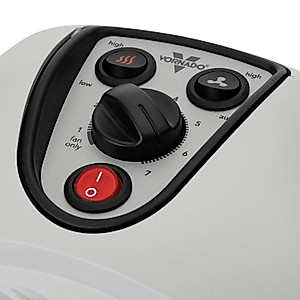 Vornado VH2 Whole Room Space Heater, Temperature Control, Fan Only Setting, Linen