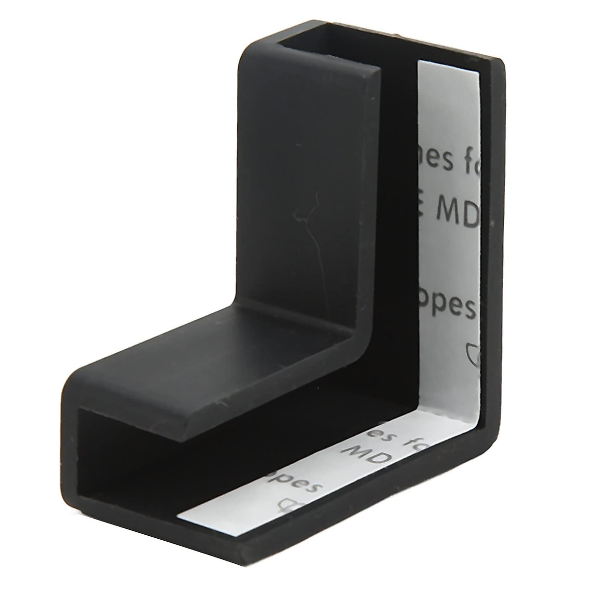 Furniture Corner Guard, Strong Adhesion Table Corner Protectors L Shape for Home (Black)