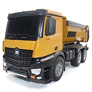 BZGWECD Remote Control Construction Dump Truck 10 CH Alloy Construction Car Remote Control Vehicle Toy RTR RC Truck Gift for Boy