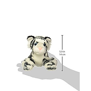 Aurora® Adorable Mini Flopsie™ Shazam™ Stuffed Animal - Playful Ease - Timeless Companions - White 8 Inches