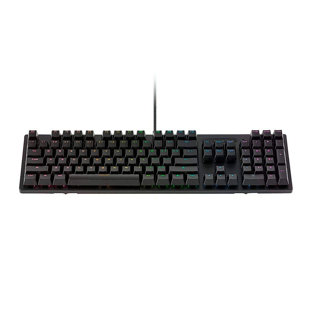 Dark Matter by Monoprice Aether Optical Mechanical Gaming Keyboard - LightStrike LK Red, RGB, IP57 Rated, Aluminum, Wired