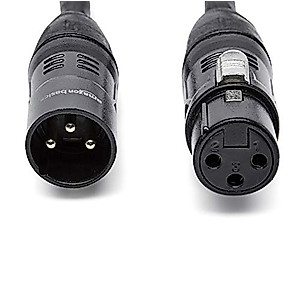 Amazon Basics XLR 4-Conductor Star Quad Balanced Microphone Cable - 50-Foot, Black