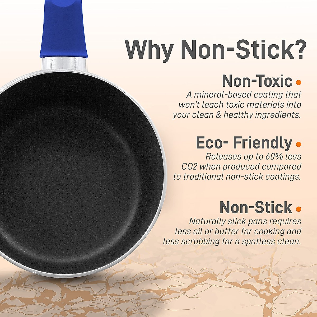 NutriChef Saucepan Pot with Lid - Non-Stick High-Qualified Kitchen Cookware with See-Through Tempered Glass Lids, 1 QT. (Works with Model: NCCWA13BU)