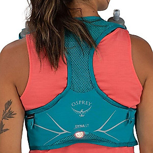 Osprey Dyna LT Women's Running Hydration Vest with Hydraulics Soft Flasks, Verdigris Green, Medium
