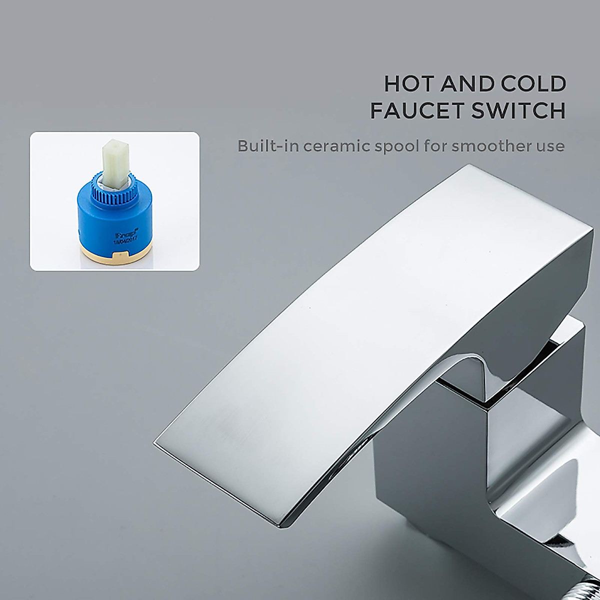 Chrome Handheld Bidet Sprayer for Toilet, Brass Hot and Cold Water Bathroom Cloth Diaper Sprayer Set Wall Mounted Toilet Bidet Sprayer Kit for Personal Hygiene