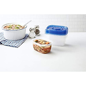 GladWare Soup & Salad Food Storage Containers for Everyday Use | Medium Rectangle Containers for Food Storage | Containers Hold up to 24 Oz(Pack of 5)