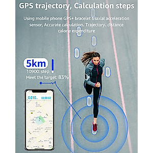 Yihou IP68 Fitness Tracker Waterproof Step Counter Smart Watch Activity Tracker Pedometer Message Reminder Sport Digial Watch for Women Men