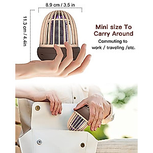 AICase 1800mA Rechargeable Portable Mosquito Killer lamp, Bug Zapper Latern,Bug Zapper Trap Light Outdoor and Indoor Cordless Battery Powered Waterproof Bug/Fly Trapper for Home