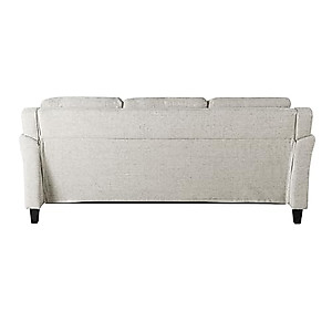 Lifestyle Solutions Harrington Sofa Curved Arms, Beige