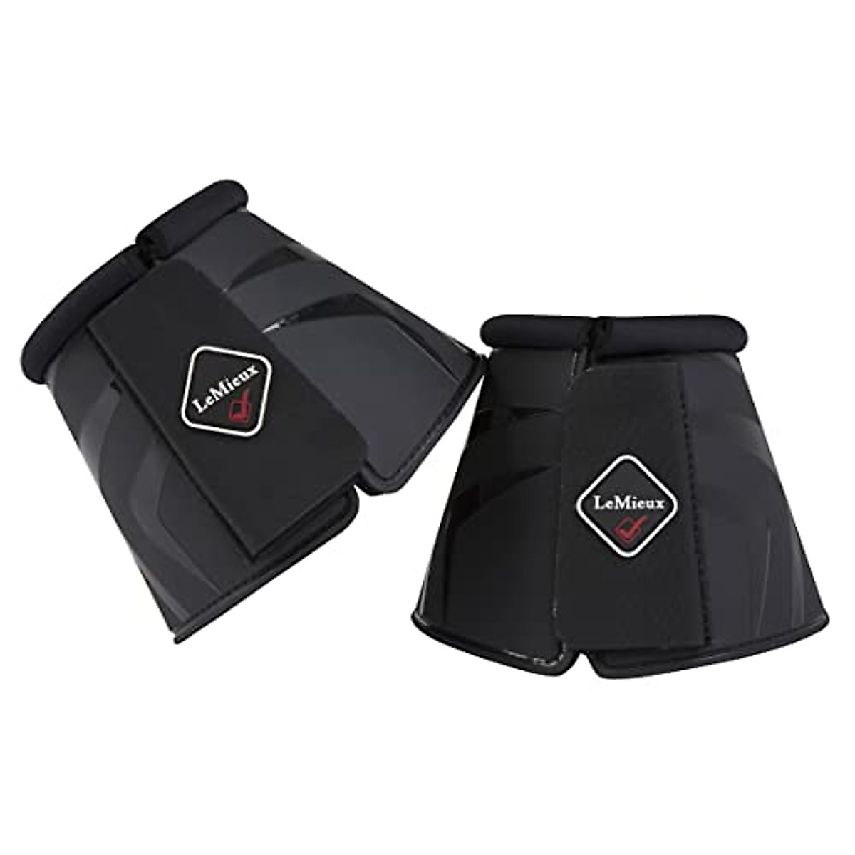 LeMieux ProShell Overreach Horse Boots - Over Reach or Bell Boots for Horses - Protective Gear and Training Equipment - Equine Boots, Wraps & Accessories (Black - Large)