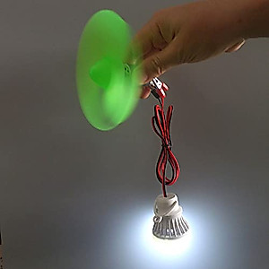 Mini Wind Turbine Motor Blade W/Bulb DIY Kit Power Alternative Energy Generator