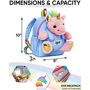 Naturally KIDS Pink Unicorn Toys for 3 Year Old Girl, 3 Year Old Girl Gifts, Gifts for 2 Year Old Girls, Gifts for 3 Year Old Girl, Toddler Unicorn Backpack