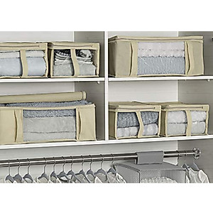 Delta Children 6-Piece Hide-A-Way Storage Bag Set, Beige