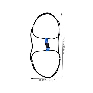 Mobestech Lock Cord for Trash Can Black Elastic Rope Garbage Bin Lock for Squirrels Garbage Can Straps for Animals Plastic Trash Can Bungee Cord